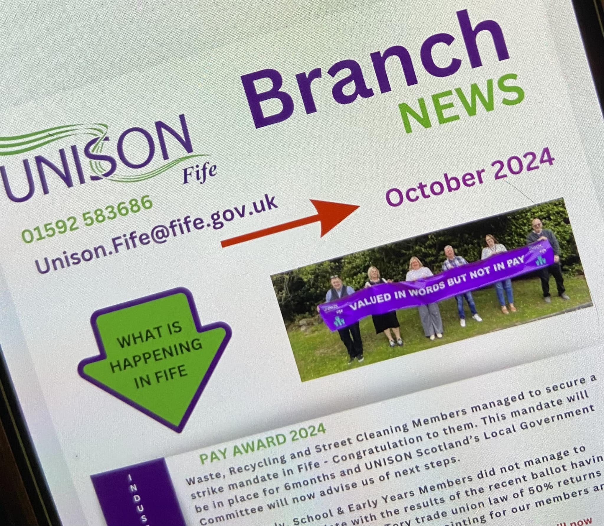 Branch Newsletter October 2024 - Unison